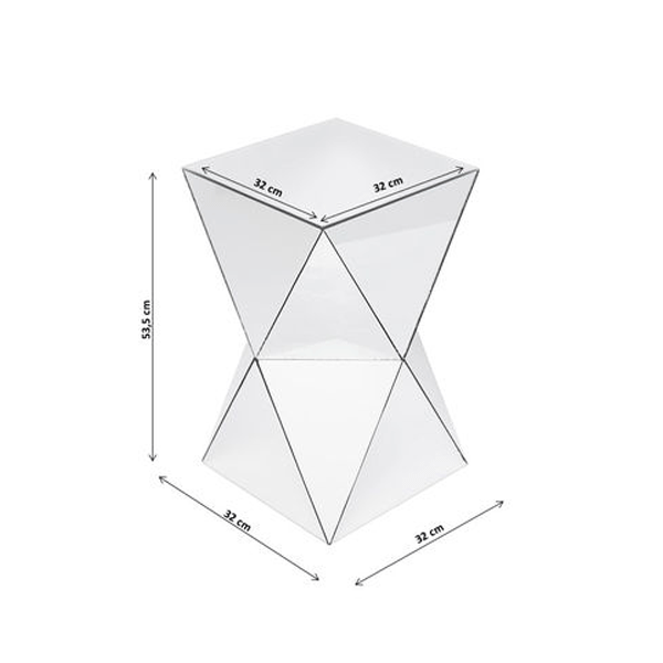 KARE Side Table Luxury Triangle Grey | Smart Living