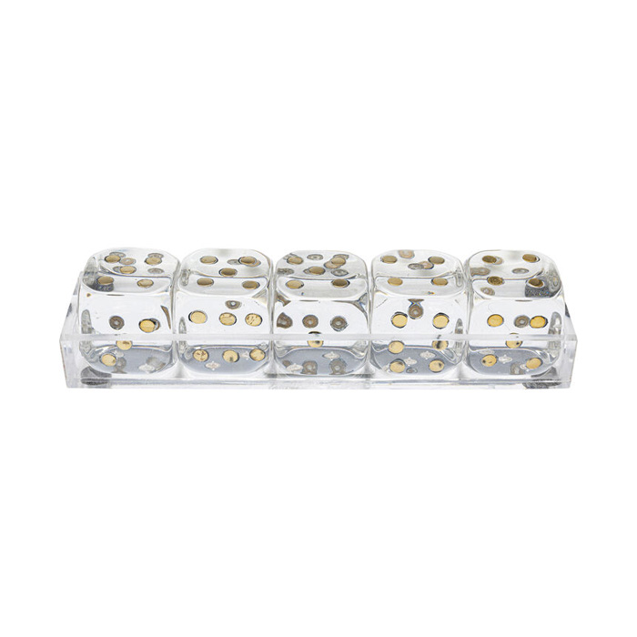 KARE Deco Object Dice Transparent 17x4cm – Smart Living